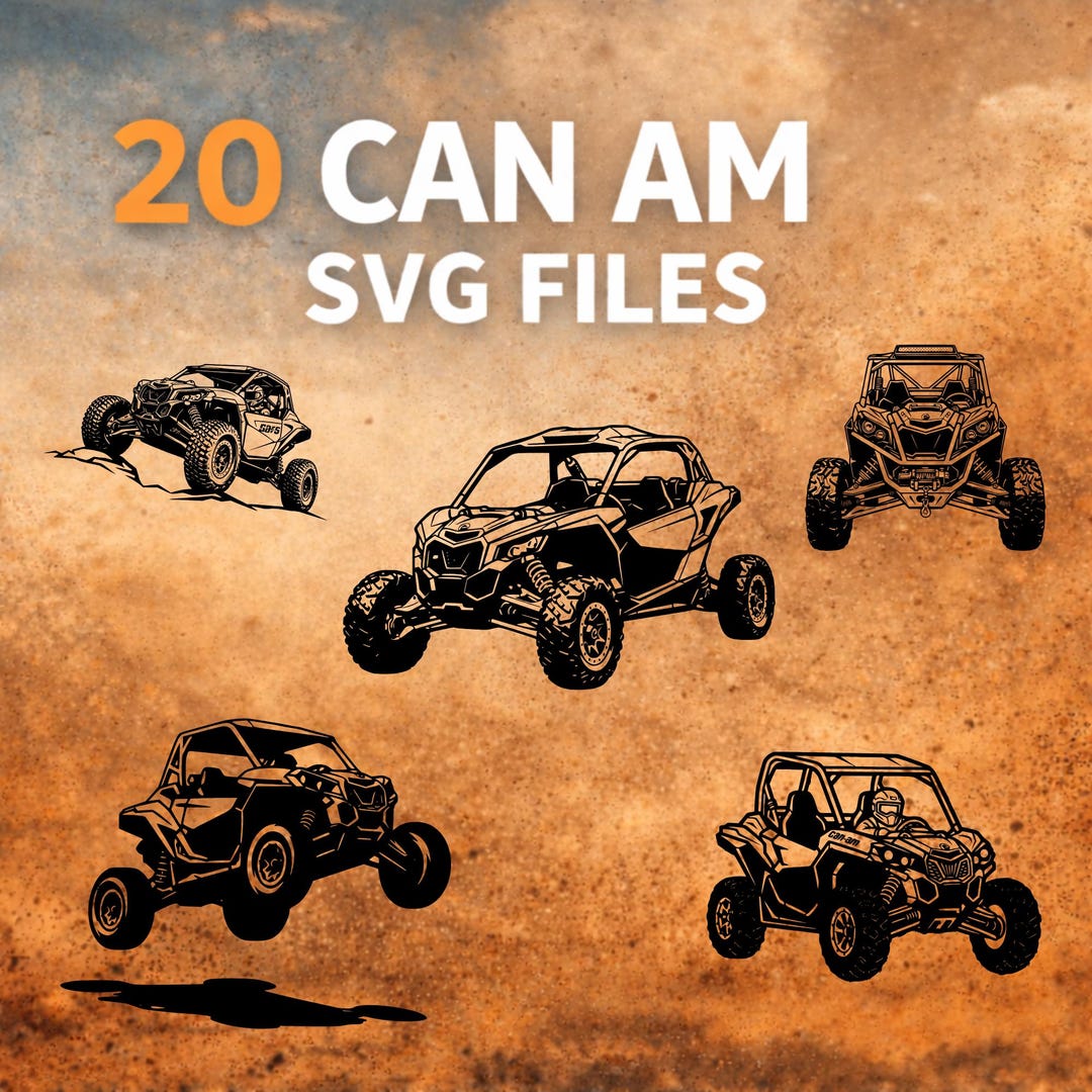 Can Am SXS SVG Bundle | 20 UTV off Road Buggy Cut Files (digital ...