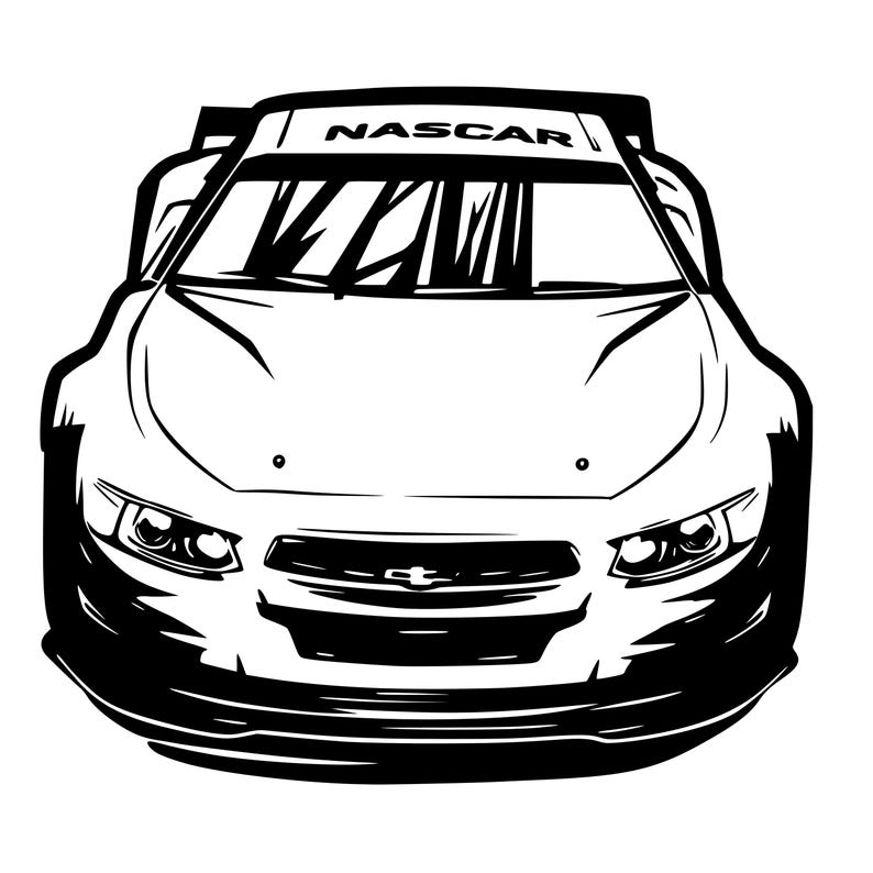 Nascar SVG Clipart Bundle | Race Car Vector, Cricut, Silhouette ...