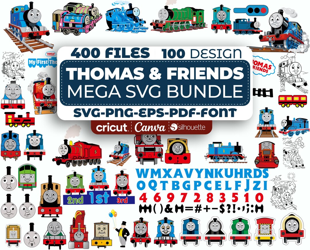 Thomas and Friends SVG Bundle, Train Svg, Locomotive Svg, Thomas the ...
