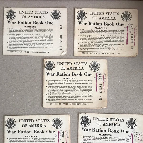 Ration Book - Etsy