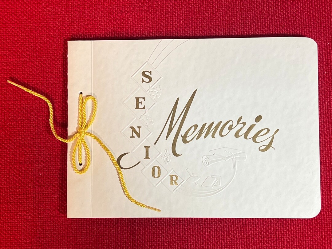 Vintage senior Memories. School Days Momento Book. NEW. - Etsy