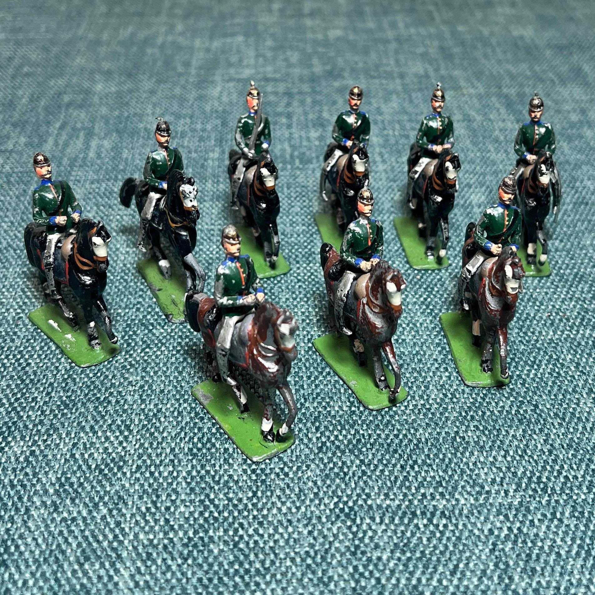 Antique HEYDE/OTH Lead Toy Military German Imperial Calvary - Green - 9 ...