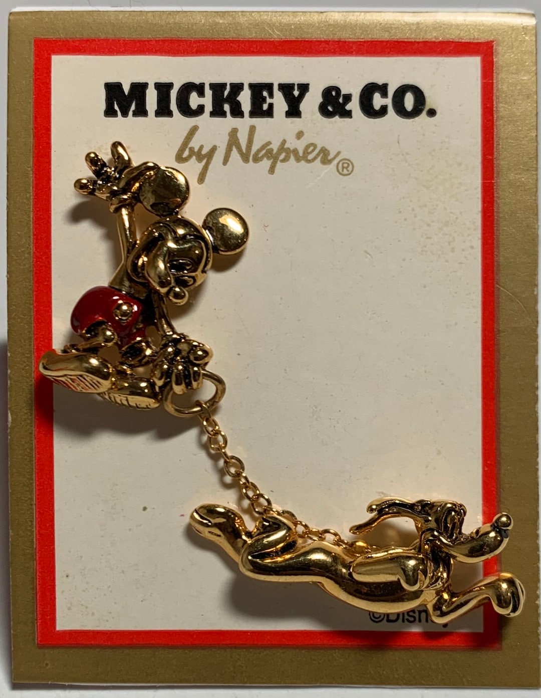 Mickey & Co. - Mickey and Pluto Napier Pin - Walt Disney - Etsy