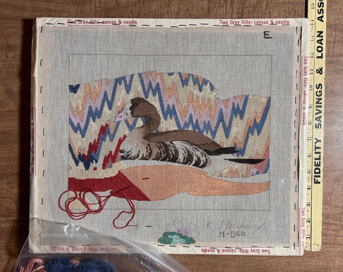 Duck Needlepoint Canvas by Molineux - Etsy