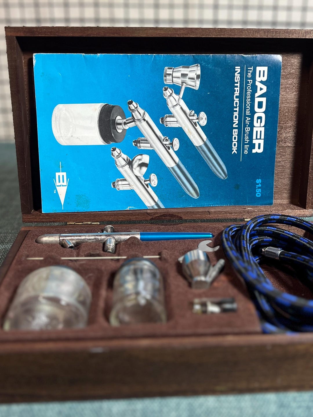 Vintage Badger Airbrush Kit Model 150-4 PK With Box Air Brush USA ...