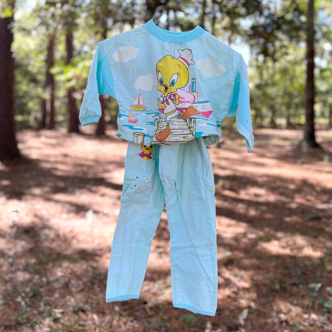 Vintage SS TWEETY BIRD Jog Togs Looney Tunes Kids Outfit - 80’s Retro ...