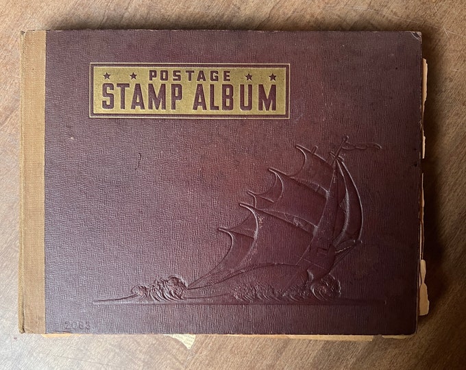 Vintage 1935 Whitman Publishing Company International STAMP Book With ...