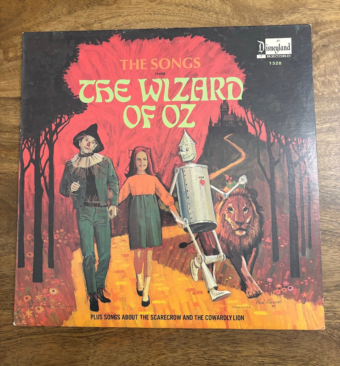 The Songs From the Wizard of Oz -- A Disneyland Record 1969 - Etsy