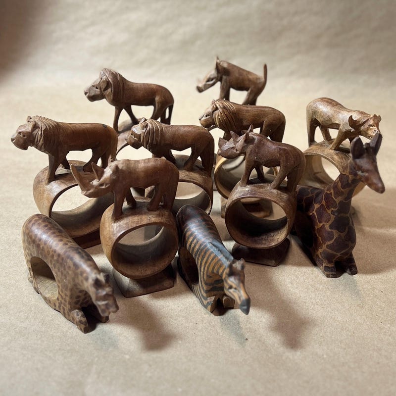 African Napkin Rings - Etsy