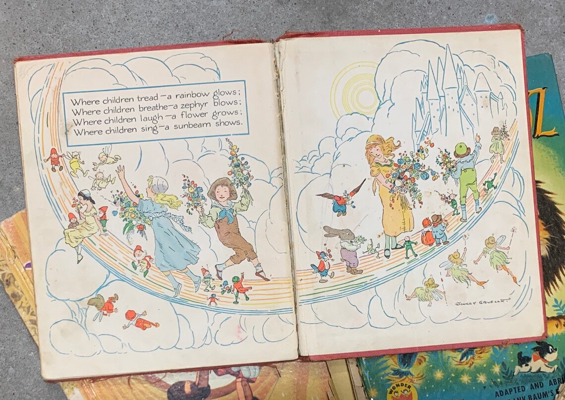 Vintage Childrens Book Bundle 9 piece Lot FREE SHIPPING | Etsy