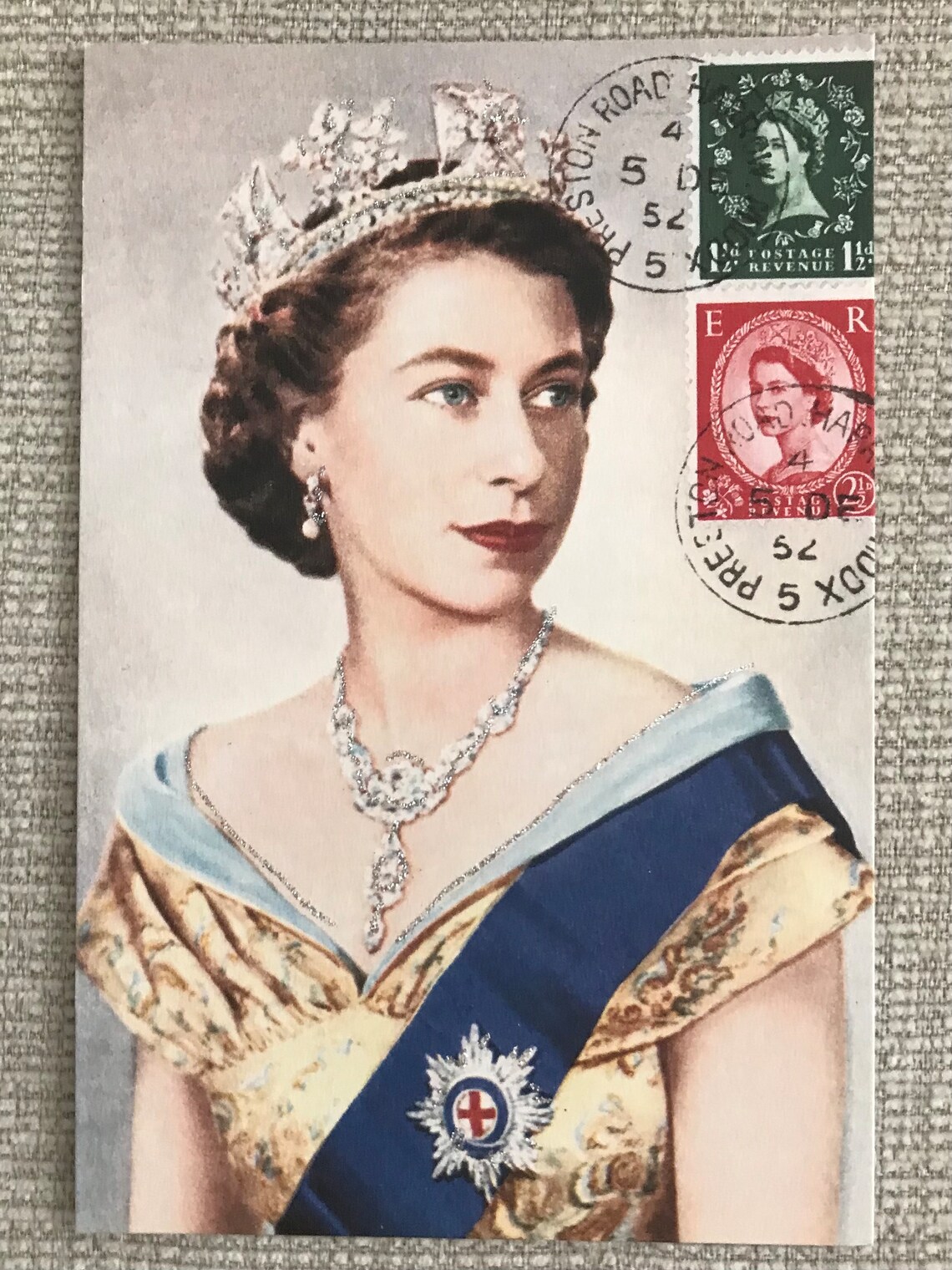 Splendid Postcards of Queen Elizabeth II, the Crown Jewels, and a Spot ...