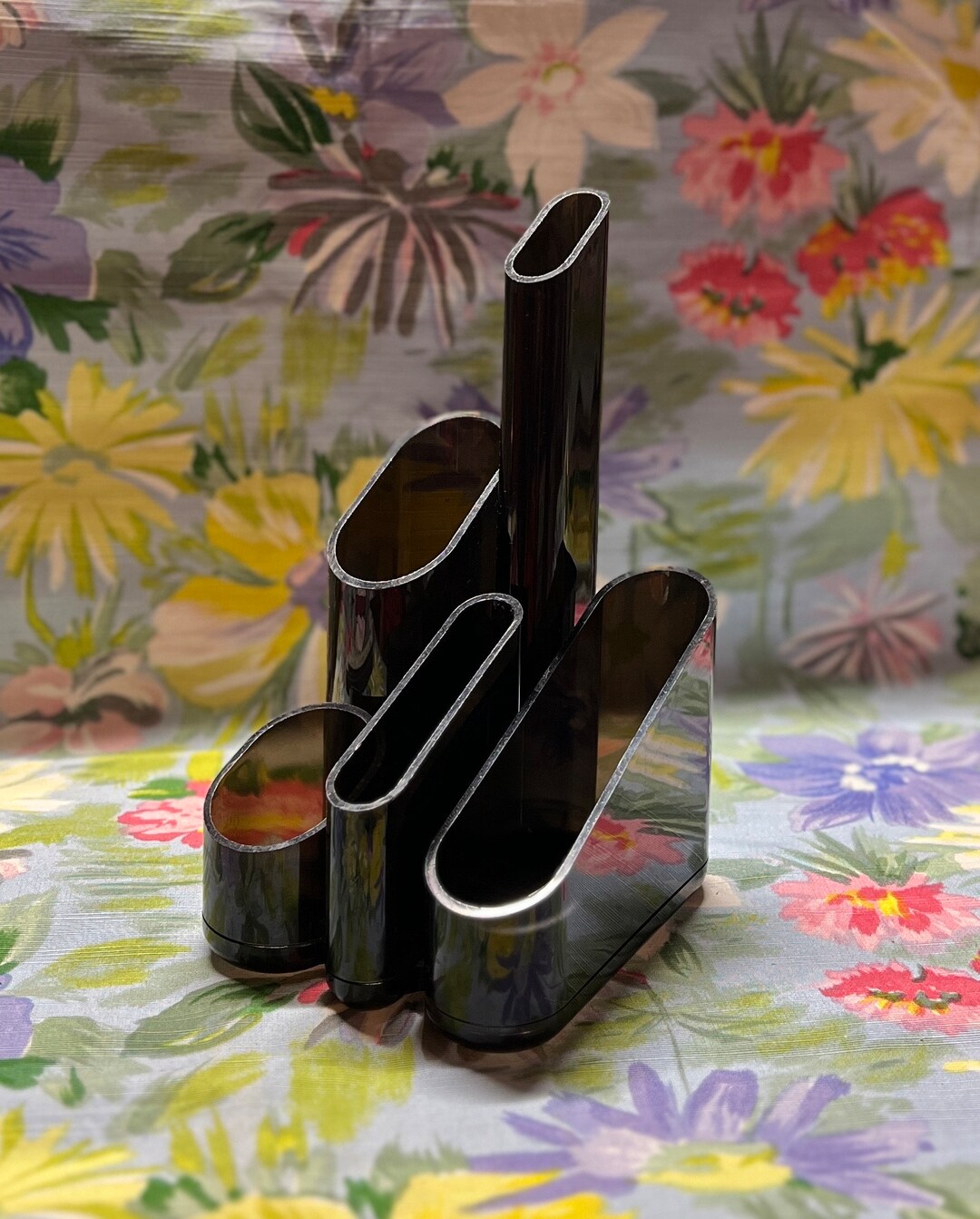 Vintage Desk Organizer - Eldon Industries - Acrylic Pen Paper Organizer ...