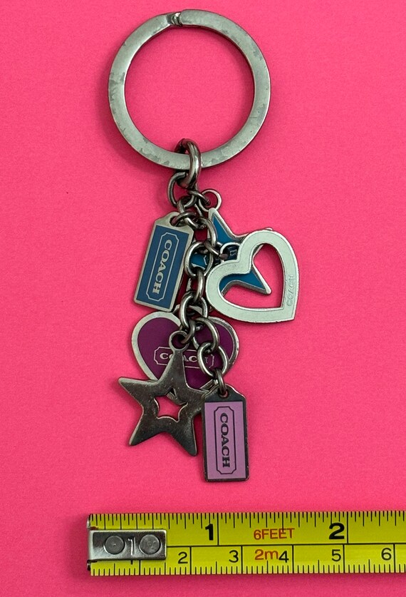 Coach Keychain -- Hearts, Tags and Stars - Gem