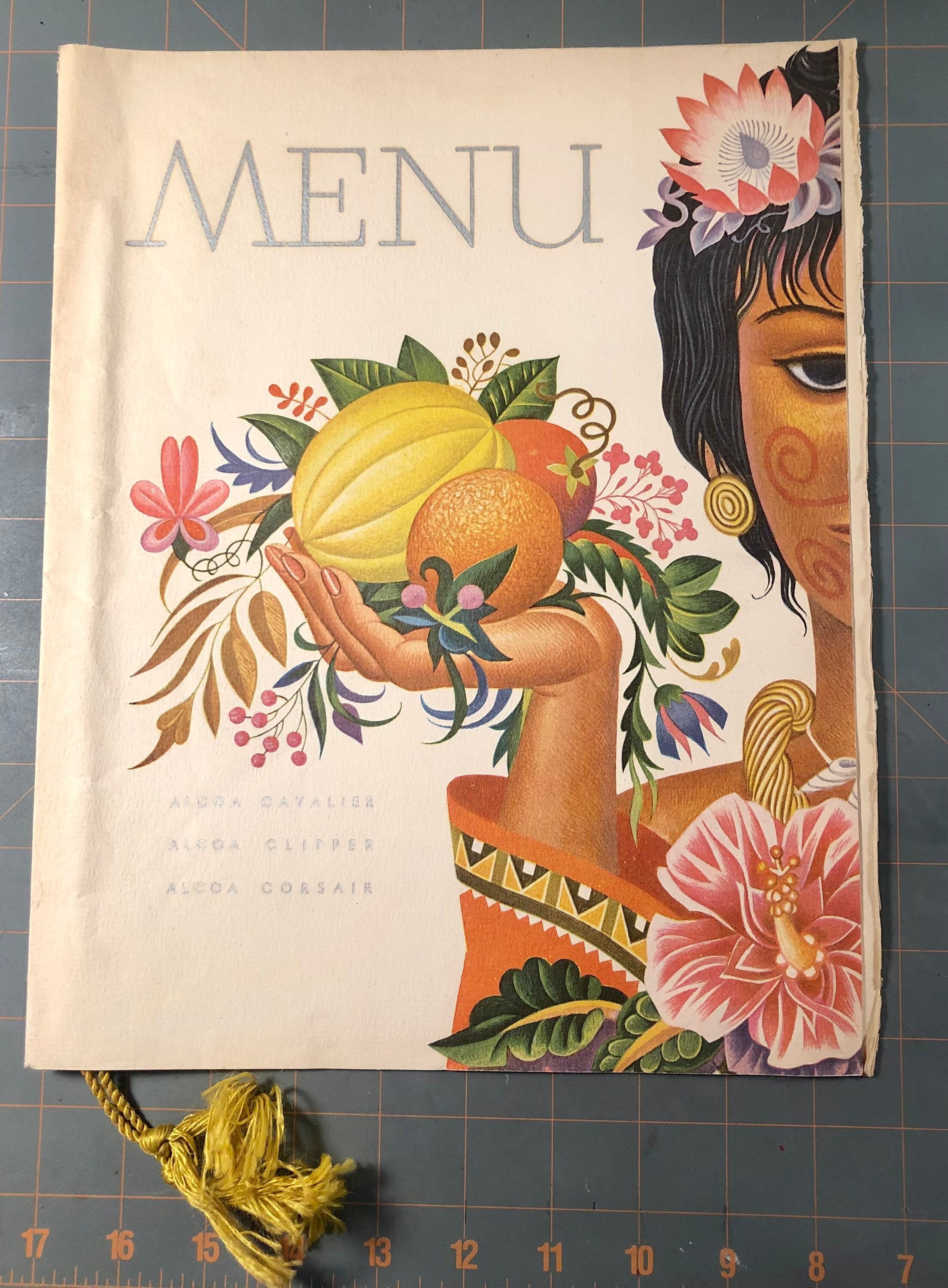 Vintage Captain's Dinner Menu S. S. Alcoa Cavalier 1958 - Etsy