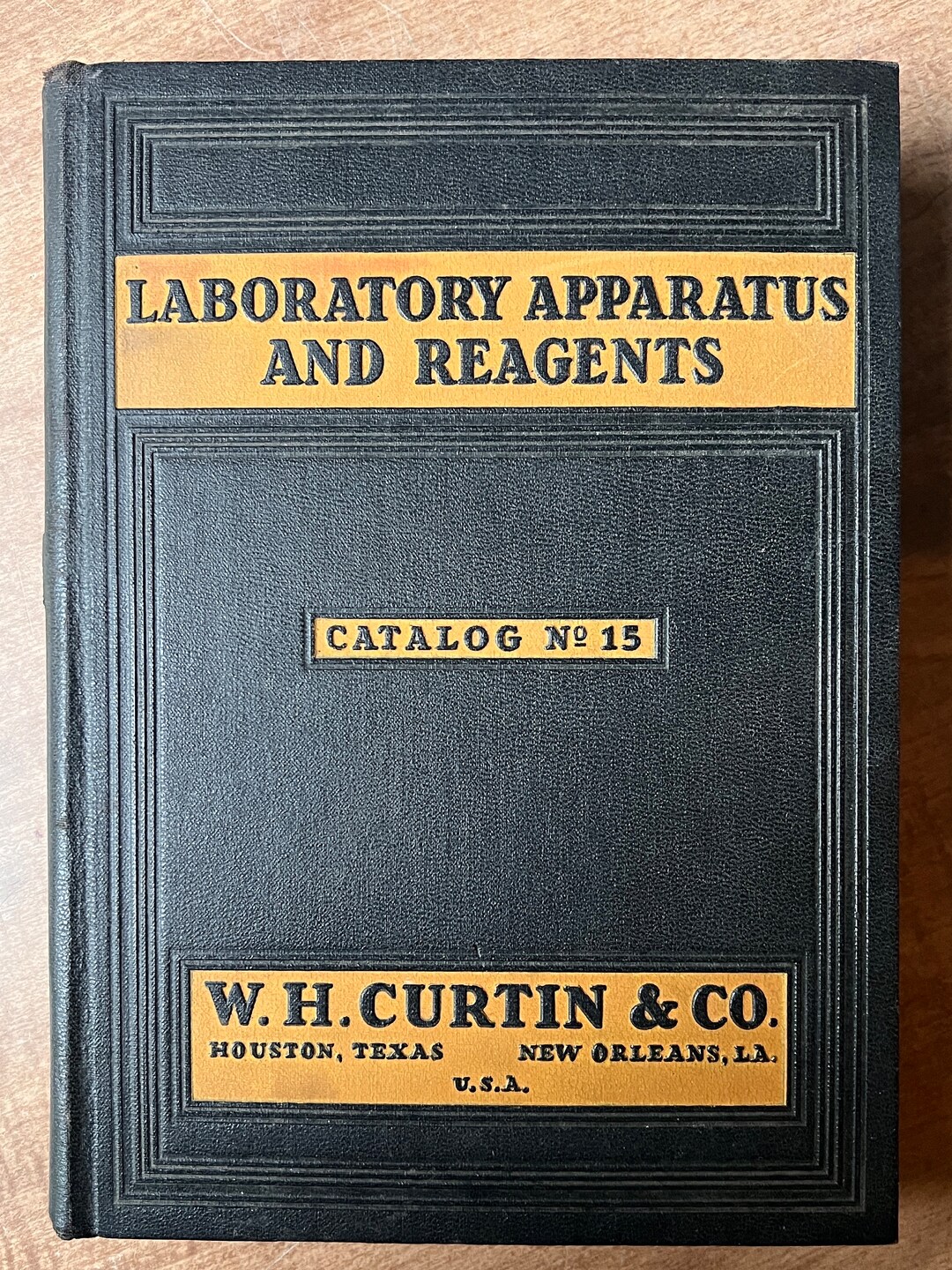 W.h.curtin laboratory Apparatus and Reagents Catalog No. 15 Vintage Lab ...
