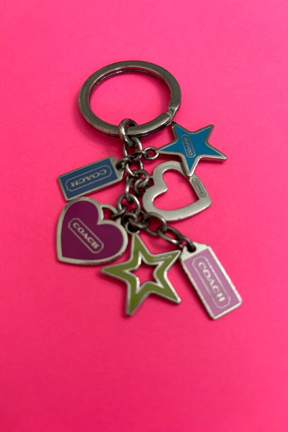 Coach Keychain -- Hearts, Tags and Stars - Gem