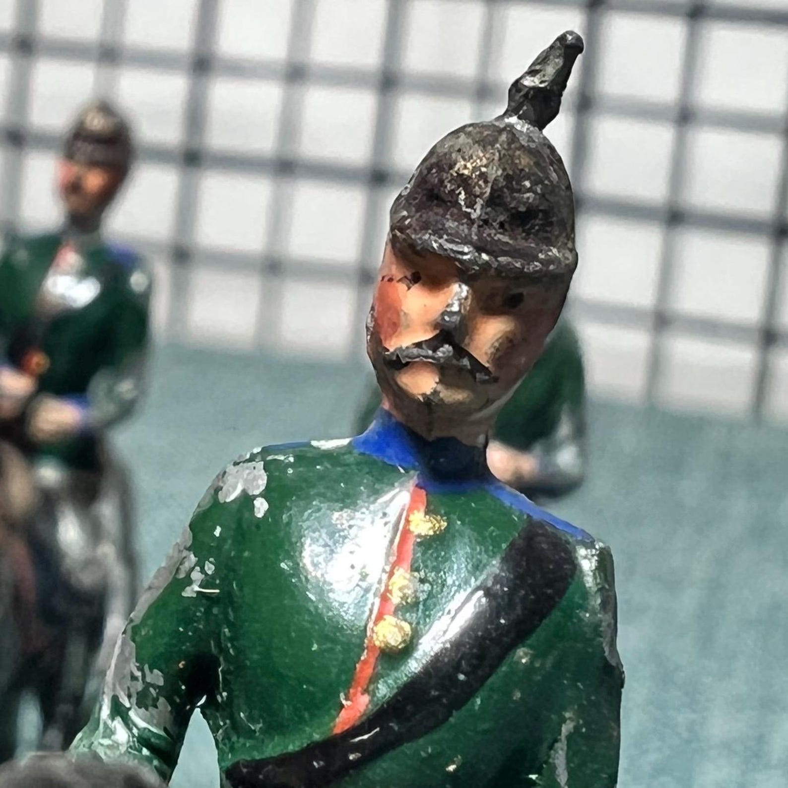 Antique HEYDE/OTH Lead Toy Military German Imperial Calvary - Green - 9 ...
