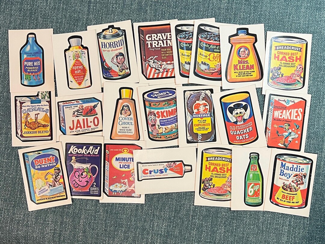 Vintage TOPPS Wacky Packages - 1967, 1973 - 22 Stickers - Etsy