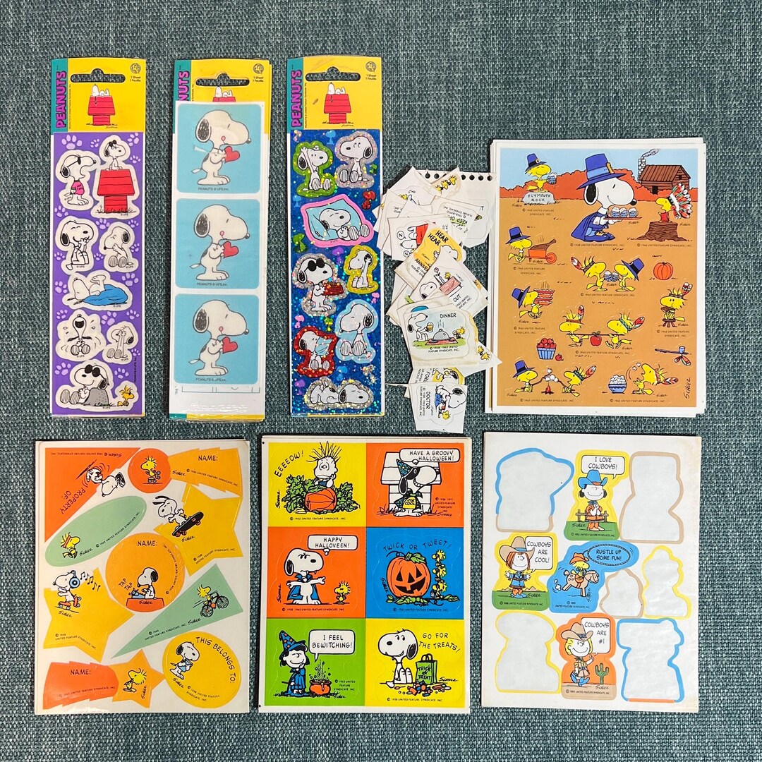 Vintage Hallmark and Sandylion Snoopy Valentines, Halloween ...