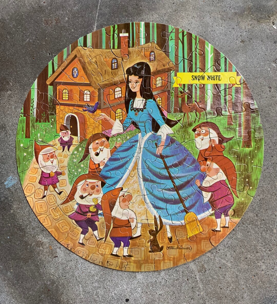 Vintage Puzzle Lot Childrens Fairy Tales Puzzle Set - Etsy
