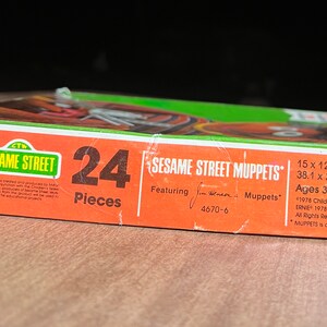 Vintage Sesame Street the Muppets Fireman ERNIE ! 24 Piece Puzzle. - Etsy