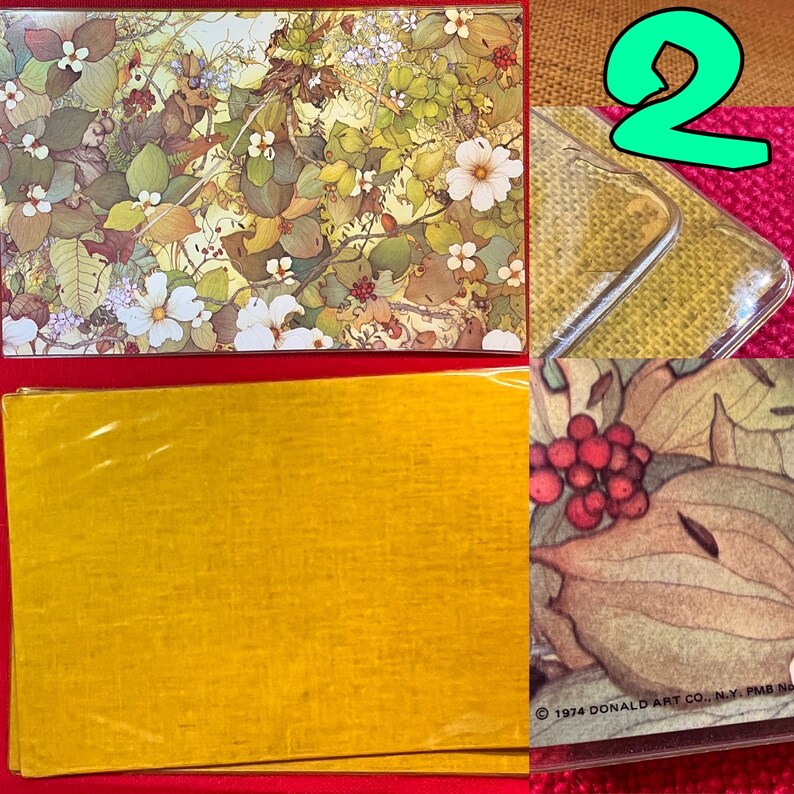 Vintage Placemats, 70’s Paper Placemats From Denmark, Lionel Barrymore ...