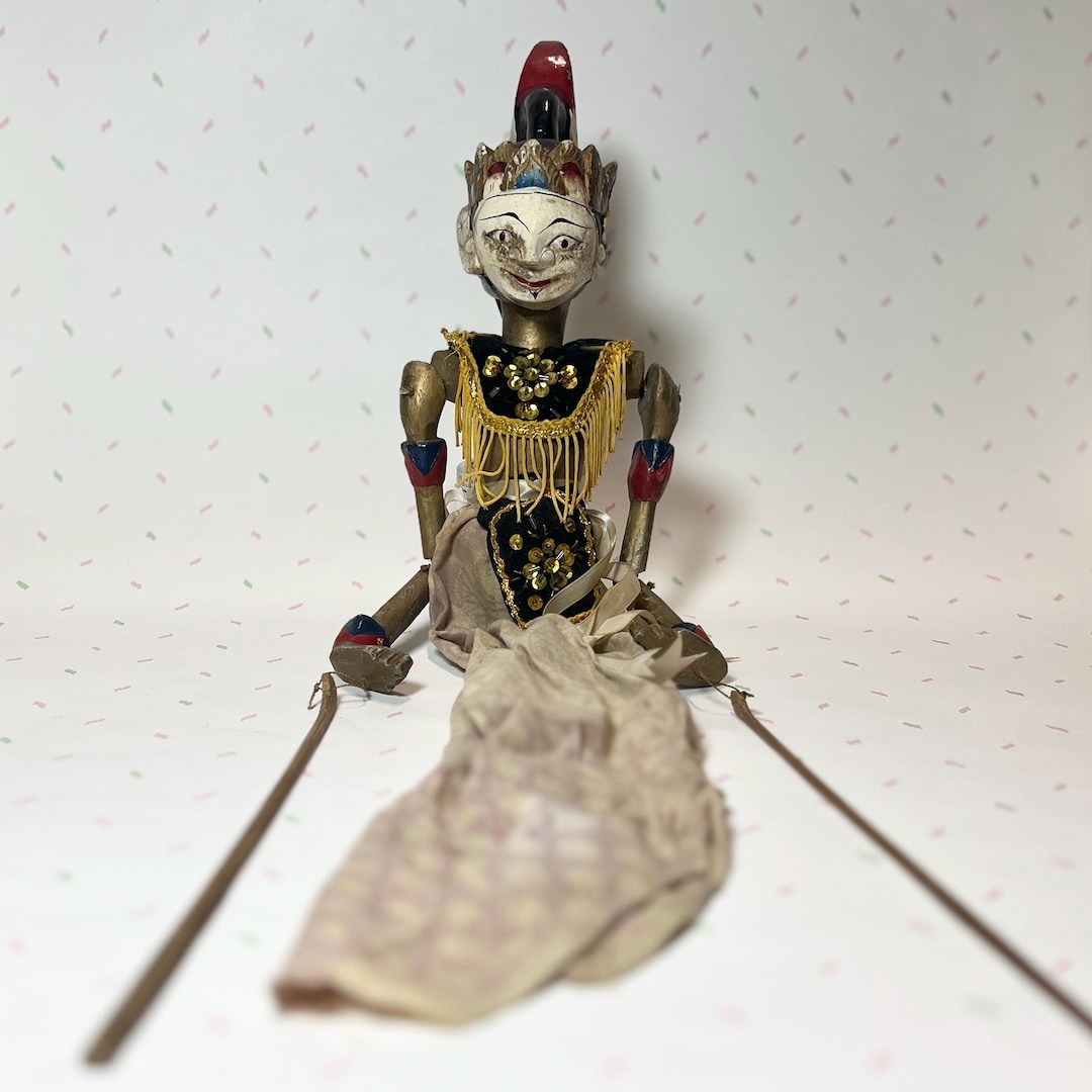 Vintage Wayang Golek Ravana Puppet Demon Bali Indonesia Asian Rod ...
