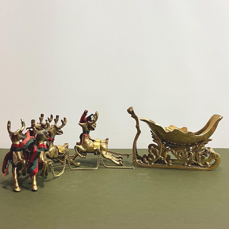 Mcm Brass Reindeer - Etsy