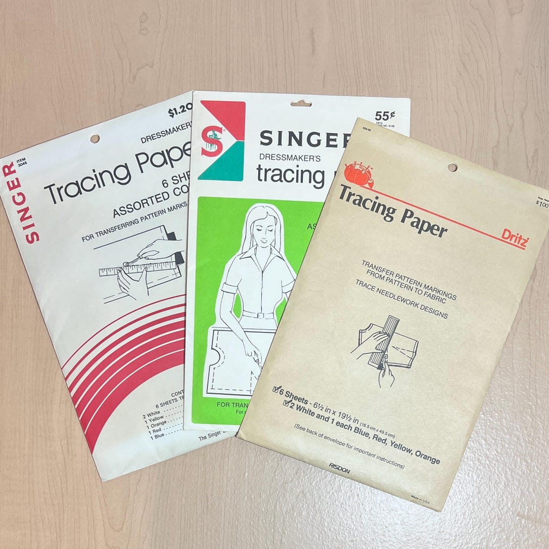 Vintage Singer Dritz Dressmaker’s Tracing Paper Assorted Colors *mostly ...