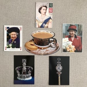 Splendid Postcards of Queen Elizabeth II, the Crown Jewels, and a Spot ...