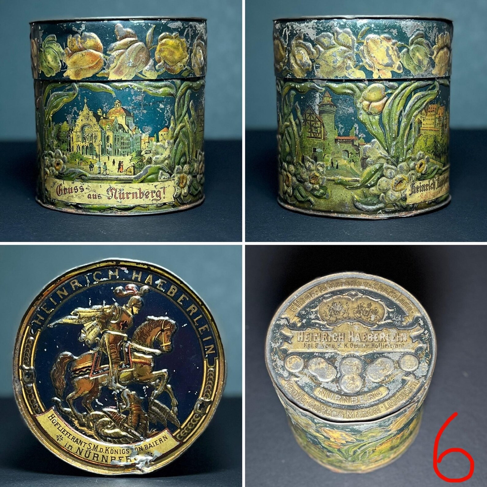 Vintage Antique Heinrich Haemberlein Metzger Nurnberg Beautiful ...