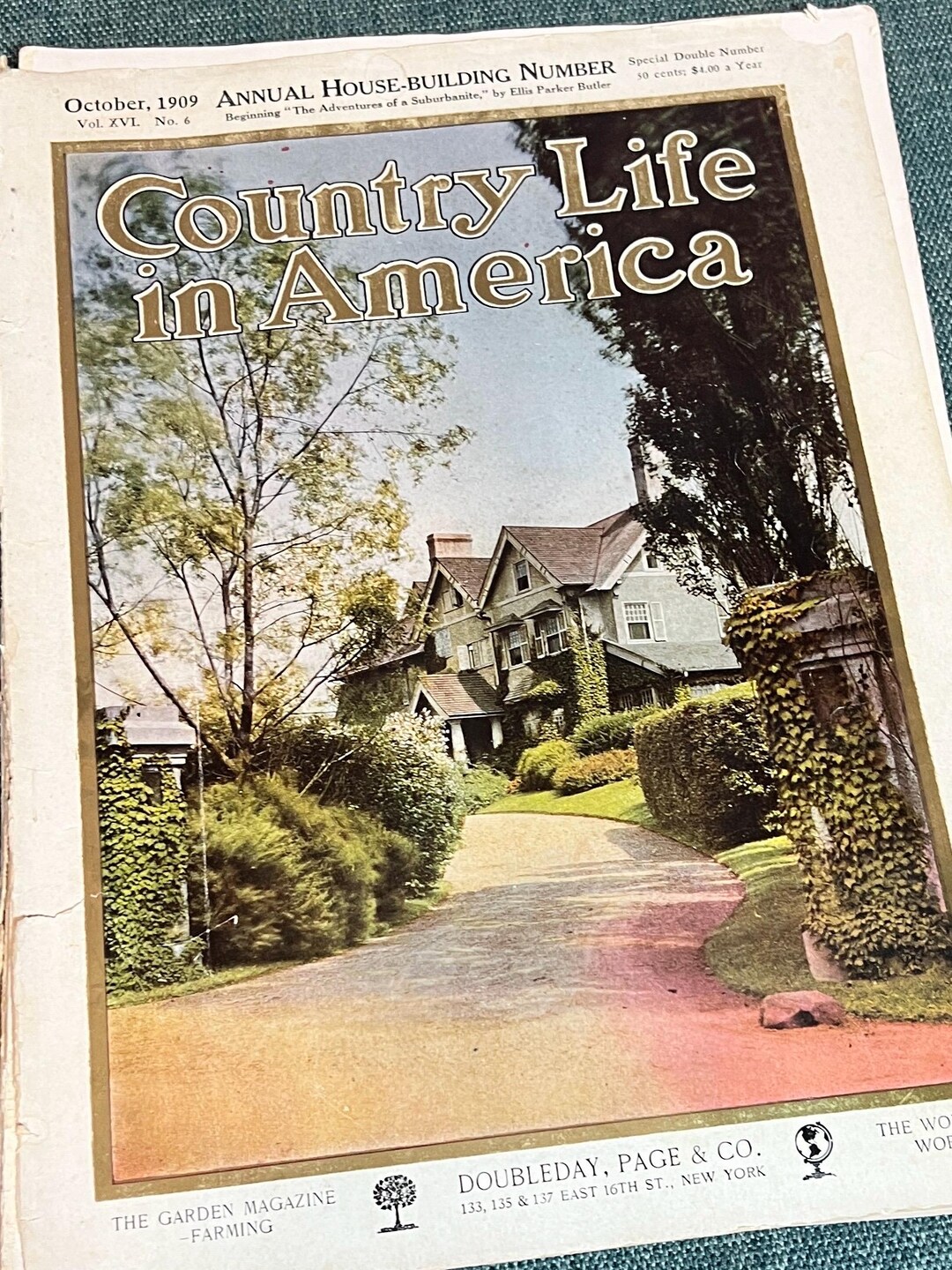 Vintage COUNTRY LIFE in America Magazine October, 1909 - Etsy