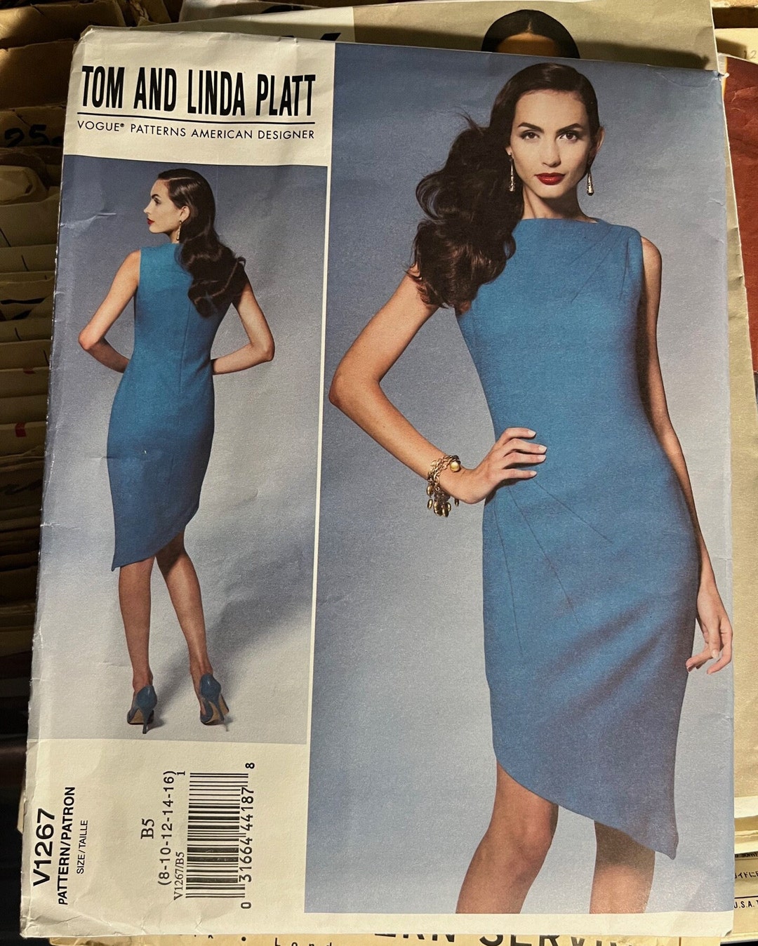 Vogue Tom and Linda Platt Dress Pattern V1267 - Size B5 (8-10-12-14-16 ...