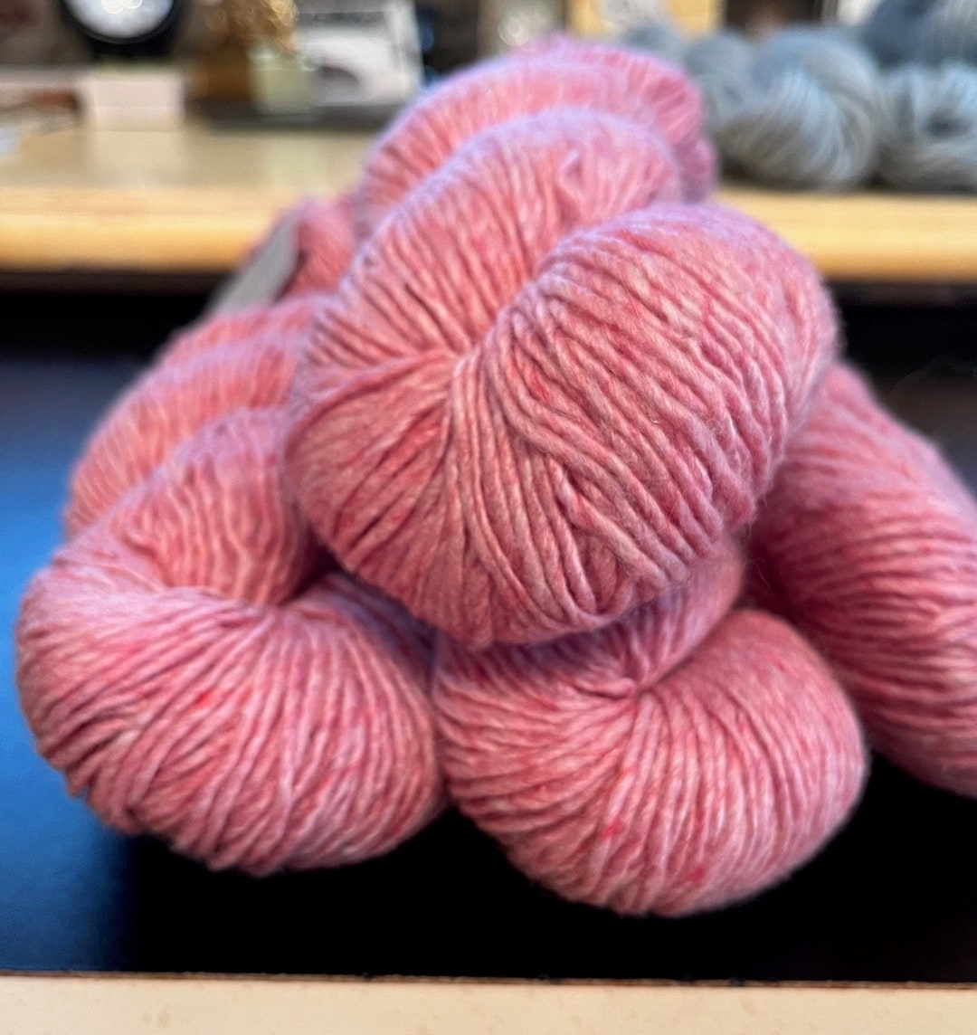 Four Skeins Sylvan Spirit Yarn in Rose Quartz -- Wool/tencel by Green ...