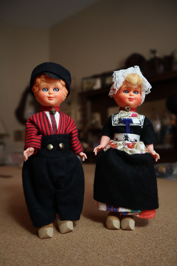 Vintage 1960s Volendam Boy and Girl Dolls - Etsy