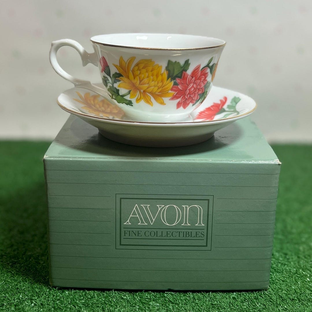 Vintage Avon Collectible Keepsake Coffee/tea Mugs Cups - Avon, Blossoms ...