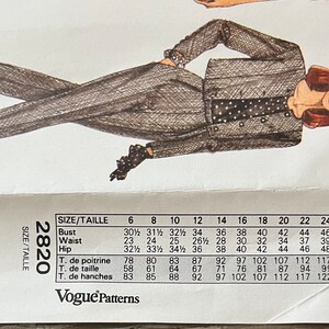Vintage Vogue Wardrobe Pattern 2820 - Sizes 6-8-10 and 12-14-16 - Etsy