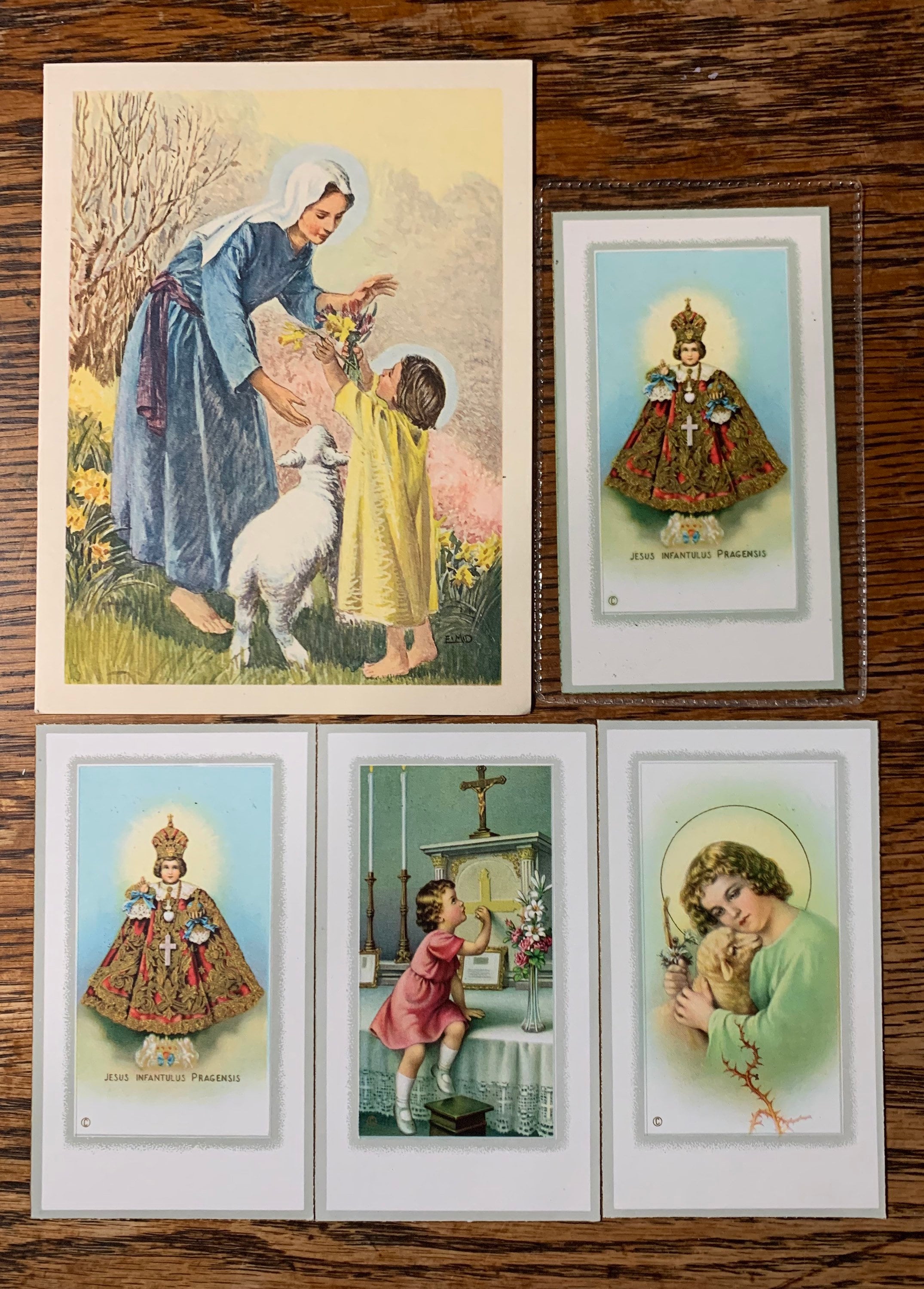 Vintage Prayer Memory Religious Catholic Card Ephemera Crafts Collage ...