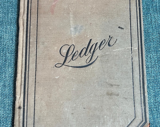 Vintage Ledger Book With Amazingly Beautiful Handwriting - Etsy