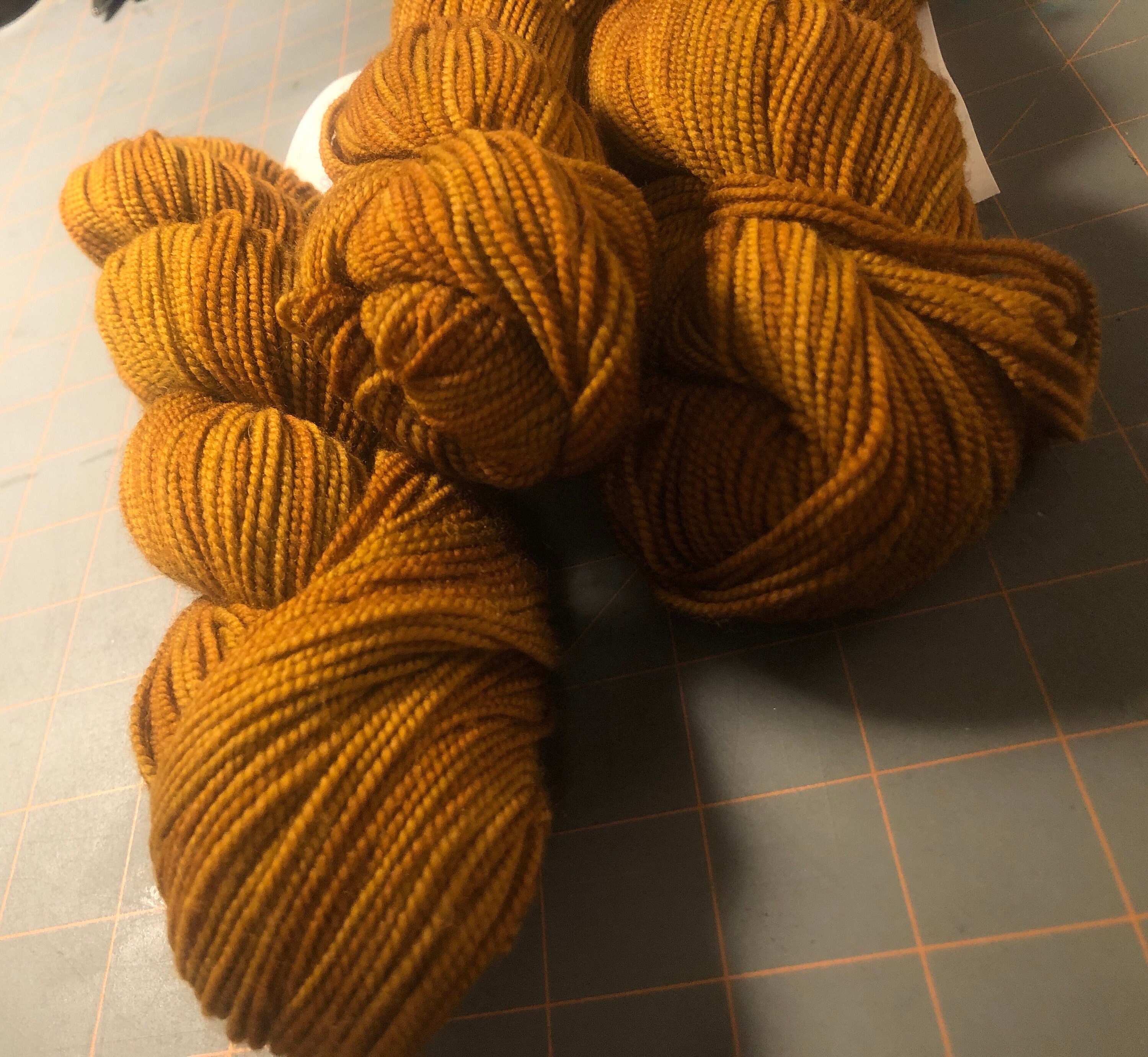Three Skeins Shibui Knits Sock in Honey #1395 Lot 0448 - 100 Three Skeins Shibui Knits Sock in Honey #1395 Lot 0448 - 100