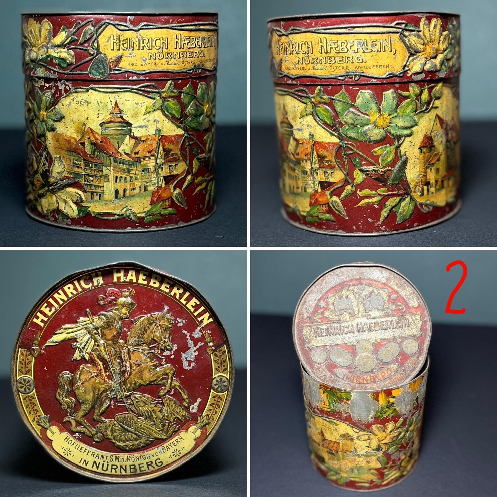 Vintage Antique Heinrich Haemberlein Metzger Nurnberg Beautiful ...