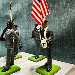 Vintage Collectible Miniature Metal Soldiers/w.britian US Army Figures ...
