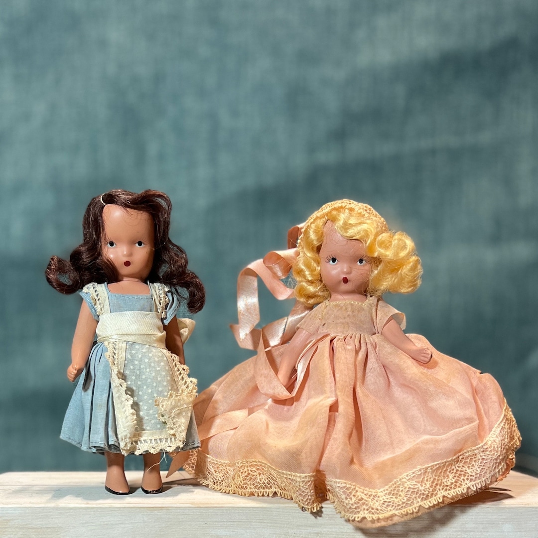 Vintage Nancy Ann Storybook Dolls Lot ~ Two-fer ~ Bisque Handpainted 5. ...