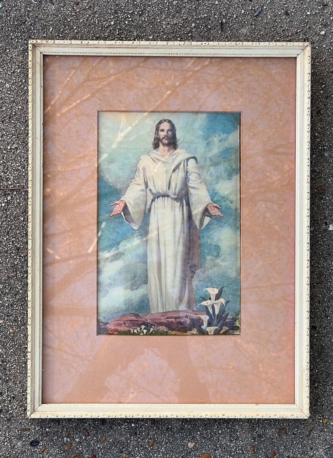 Jesus in a Wood Frame - Etsy