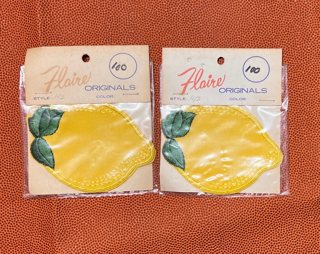 Vintage Lemon 4 Inch Patch - Etsy