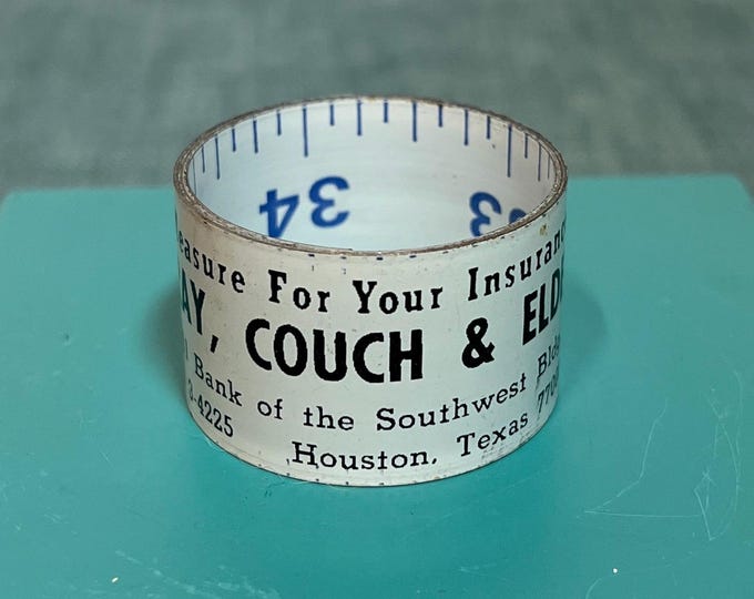 Vintage Advertising "snap-rule" Style Tape Measure - a Metal “yardstick ...