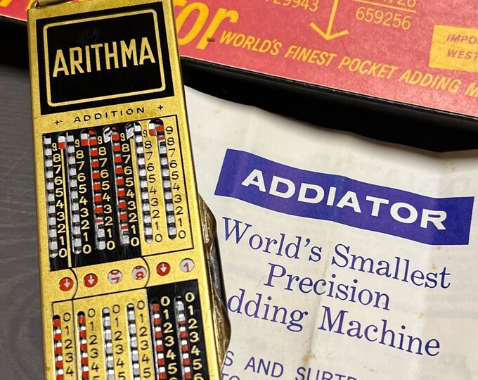 Vintage Adding Machine - Addiator - Handheld - Etsy