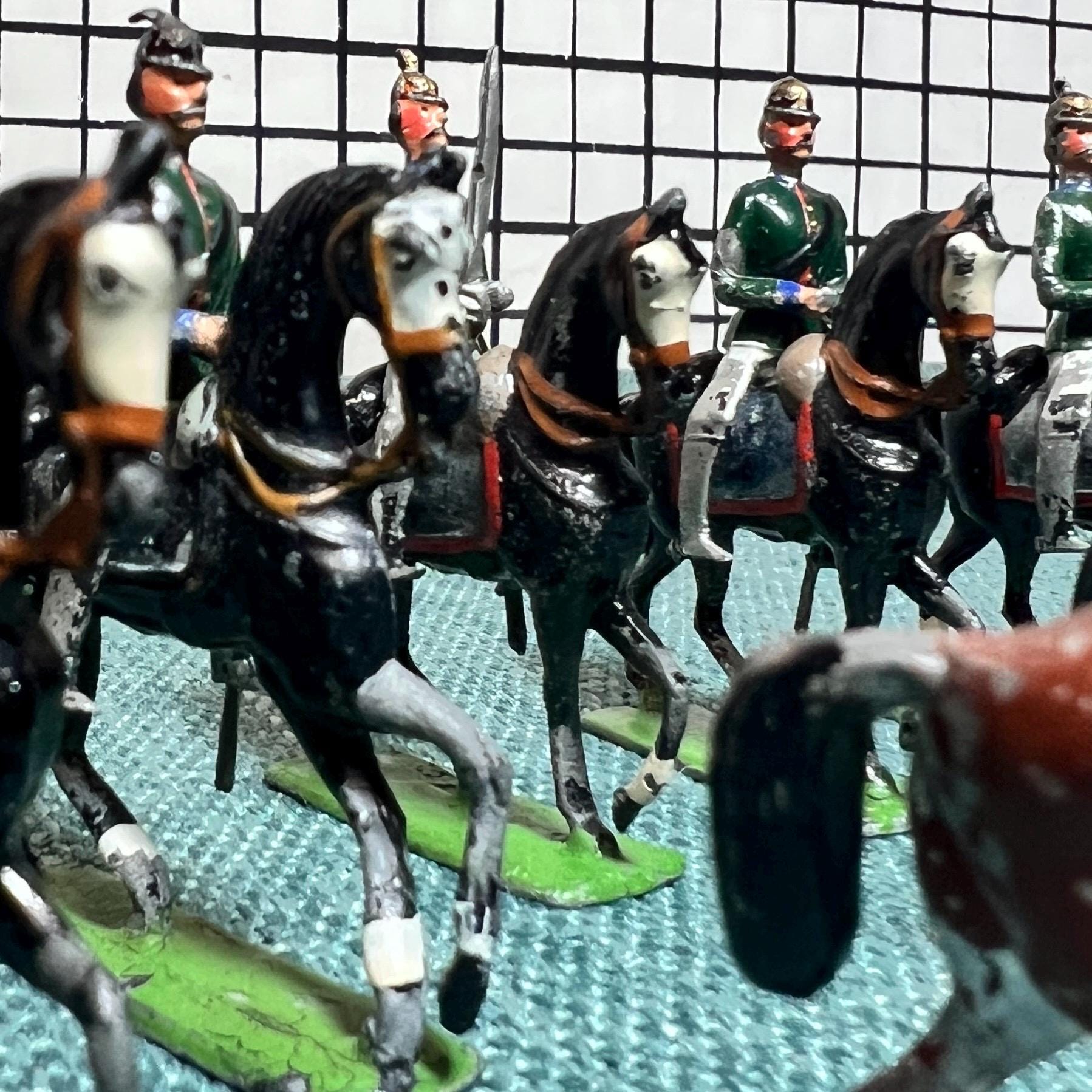 Antique HEYDE/OTH Lead Toy Military German Imperial Calvary - Green - 9 ...