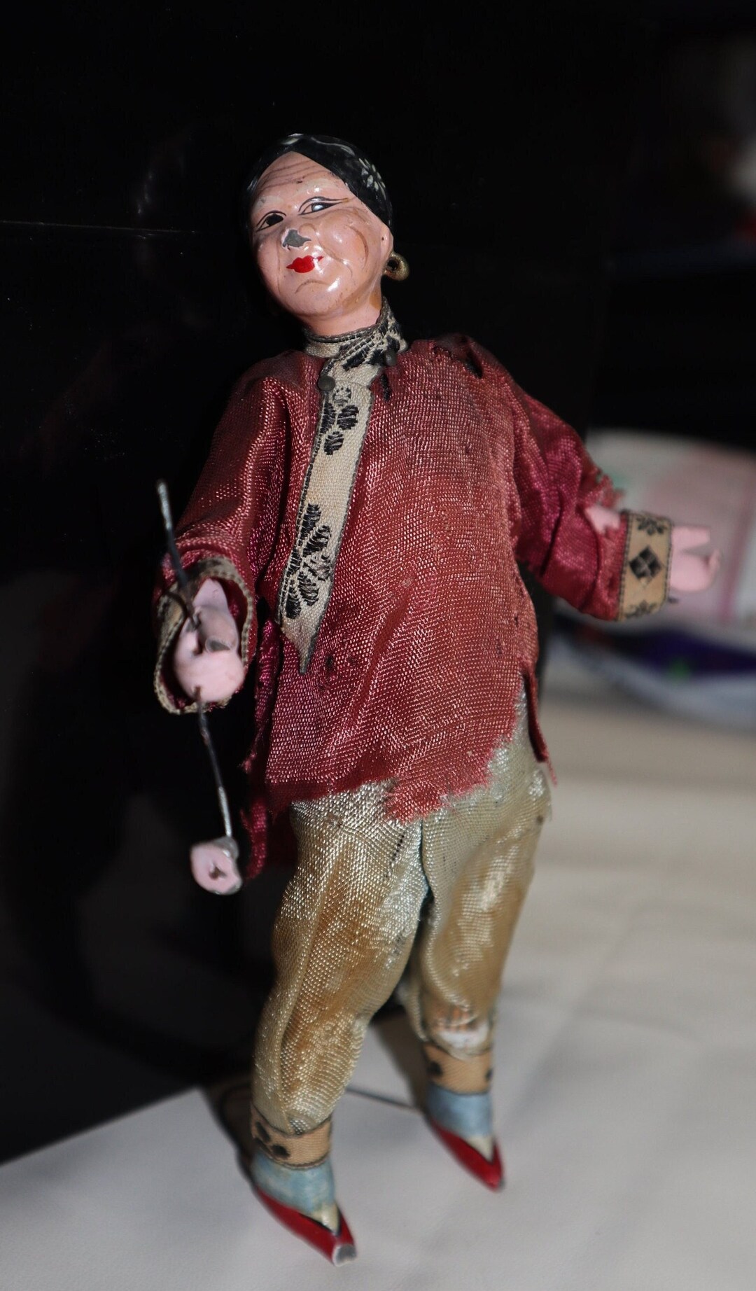 Antique Asian Doll With Pipe - Etsy