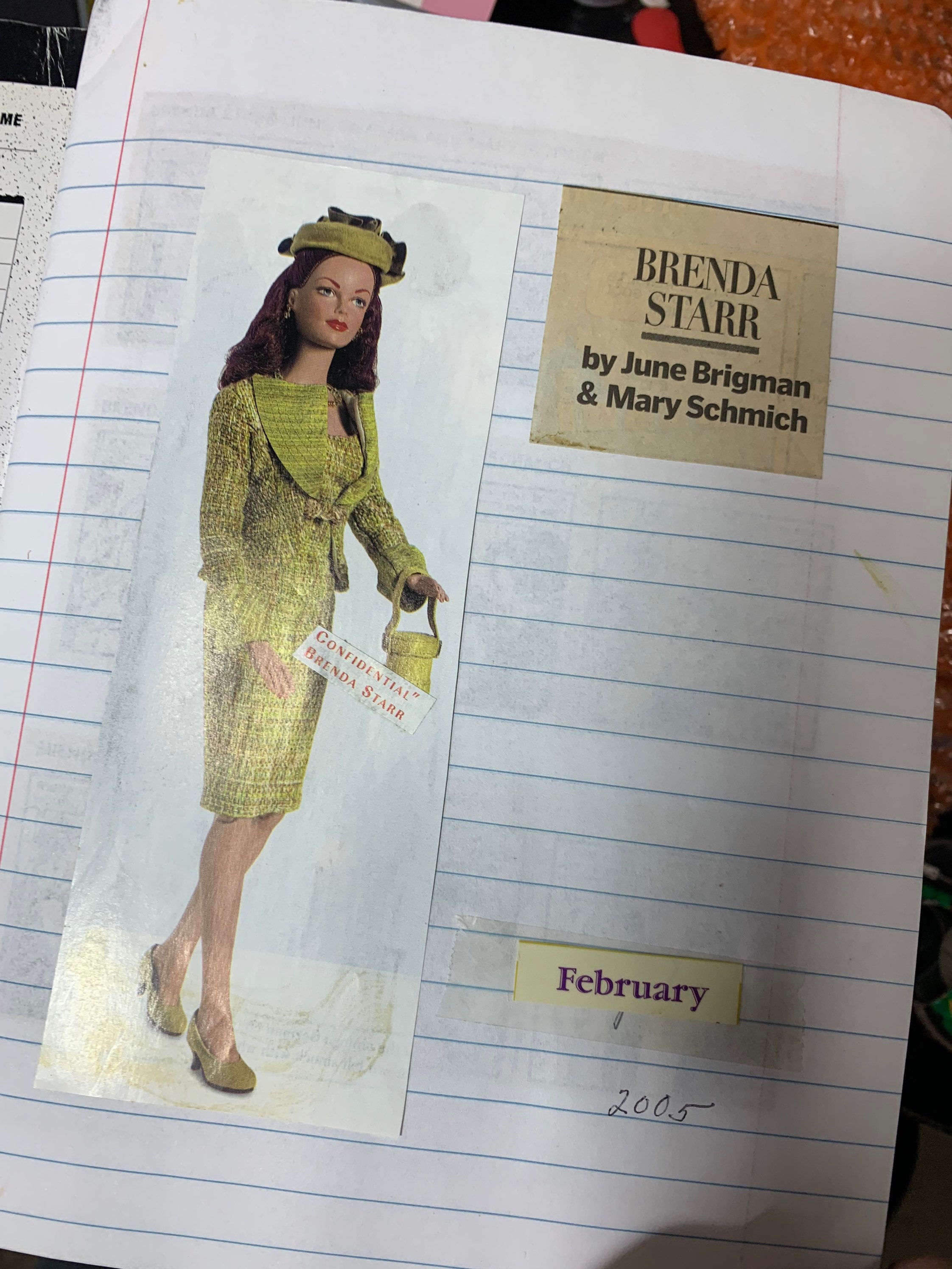 Brenda Starr Girl Reporter Vintage Pulp Book and Newspaper Comic ...